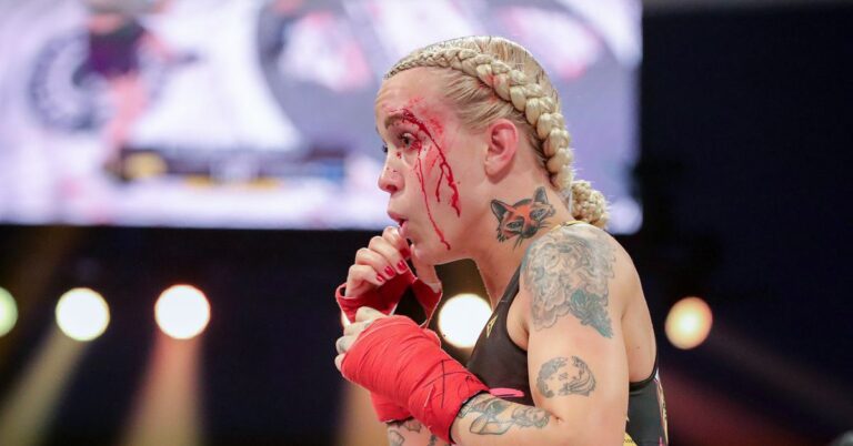 Taylor Starling explains incident snatching belt from Christine Ferea ...