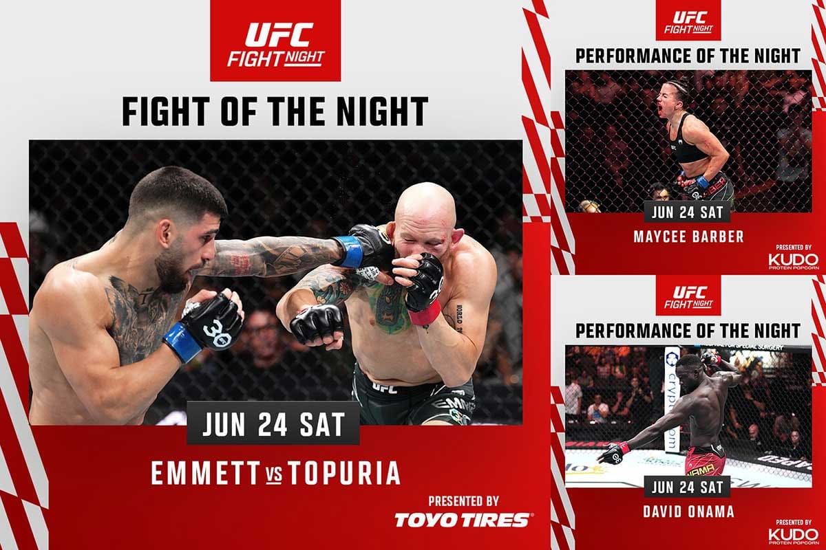 UFC on ABC 5 Tournament Bonuses - WMMAA